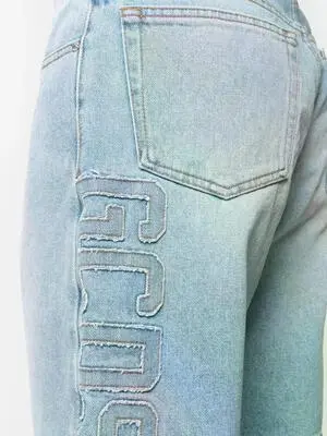 Gcds Logo-patch Denim Shorts