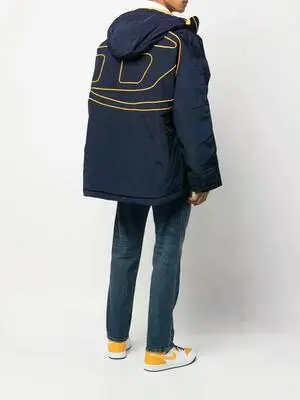 DIESEL® Hooded Logo-print Jacket