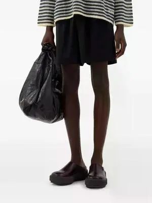 Sunnei Pleat-detail Track Shorts - Black