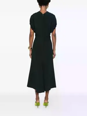 Victoria Beckham V-neck Midi Dress - Green