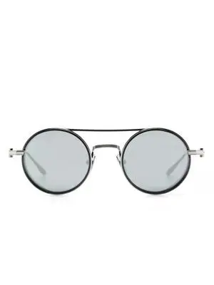 AKONI Round-frame Sunglasses - Silver