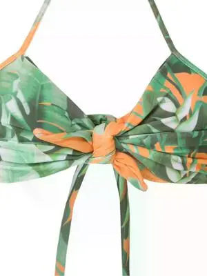 AMIR SLAMA Floral Print Bikini Set