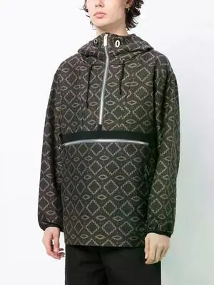 WHITE MOUNTAINEERING Geometric Pattern Half-zip Jacket