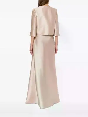 Alberta Ferretti Satin Jacket - Neutrals
