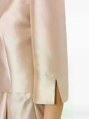 Alberta Ferretti Satin Jacket - Neutrals