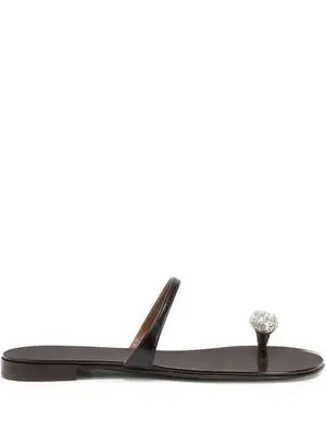 GIUSEPPE ZANOTTI Icon Ring Sandals - Black