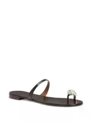 GIUSEPPE ZANOTTI Icon Ring Sandals - Black
