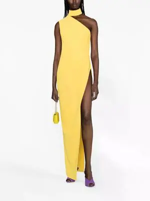 MONOT One-shoulder Side-slit Dress
