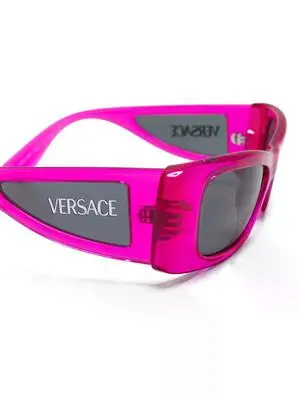Versace Logo-engraved Sunglasses