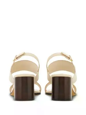 FERRAGAMO 55mm Gancini-buckle Leather Sandals
