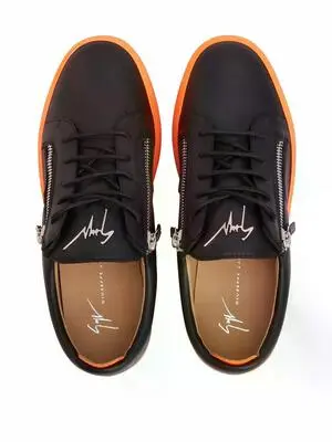 GIUSEPPE ZANOTTI Frankie Low-top Leather Sneakers - Black