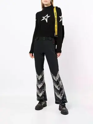 Perfect Moment Star Motif Cable Knit Sweater