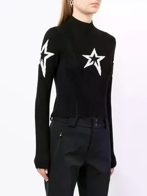 Perfect Moment Star Motif Cable Knit Sweater