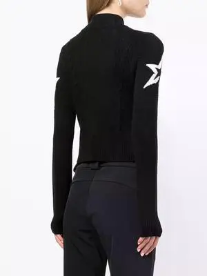 Perfect Moment Star Motif Cable Knit Sweater