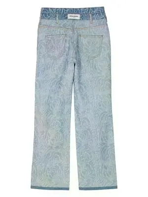 Sonia Rykiel Paris Zebra High-rise Flared Jeans