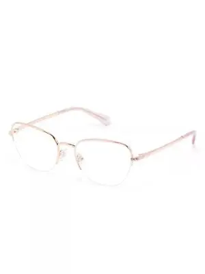 SWAROVSKI Sk1023 Half-rim Glasses With Crystal Embellishments
