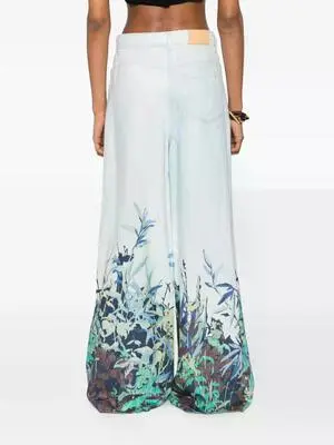 FORTE_FORTE High-rise Wide-leg Cotton-linen Pants