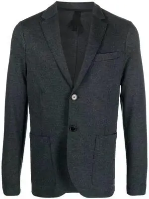 Harris Wharf London Virgin-wool Single-breasted Blazer - Grey