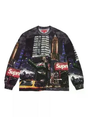 Supreme Skyline Sequin Top - Black