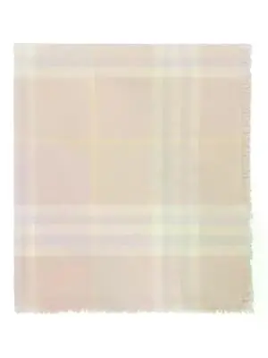 Burberry Wide Check Wool Scarf