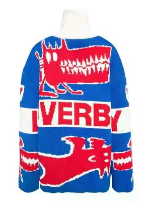 CHARLES JEFFREY Knitted Puffer Jacket