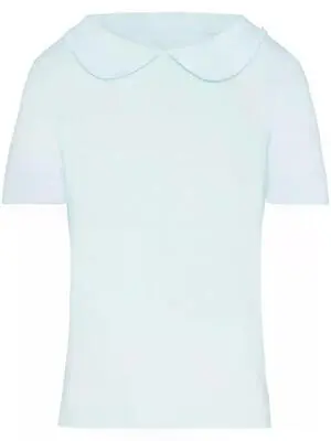 MAISON MARGIELA Wool-cashmere Blend Top - Blue