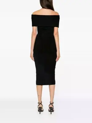 MUGLER Off-shoulder Knit Dress