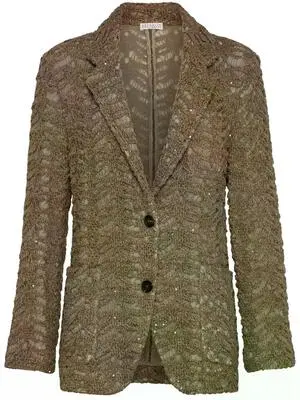 Brunello Cucinelli Lace-appliqué Blazer