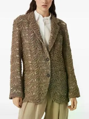 Brunello Cucinelli Lace-appliqué Blazer