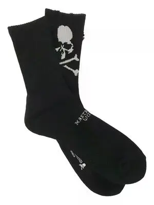 MASTERMIND WORLD Distressed-effect Socks - Black