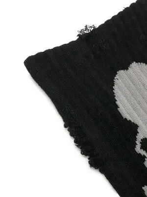 MASTERMIND WORLD Distressed-effect Socks - Black