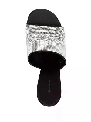 Givenchy 70mm G Cube Sculpted Heel Sandals - Silver