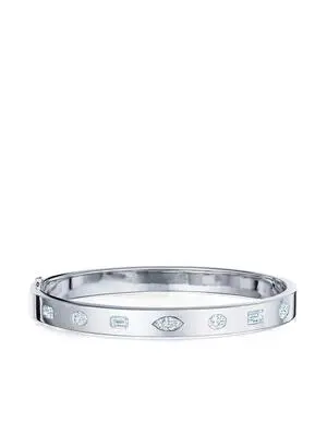 Kwiat 18kt White Gold Stackable Diamond Bangle - Silver