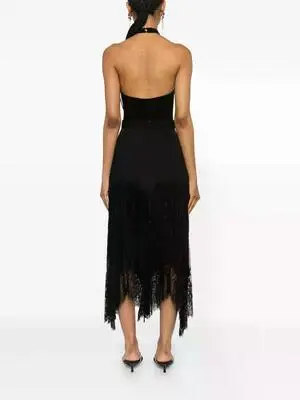 NISSA Faux-pearl Halterneck Bodysuit