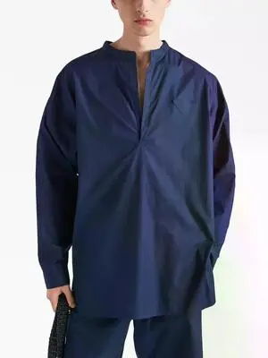 Prada Triangle-logo Cotton Shirt