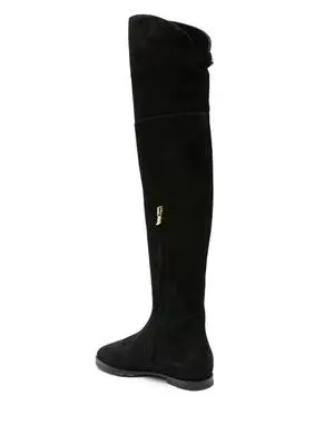 MAISON SKORPIOS Stefania Knee-high Suede Boots