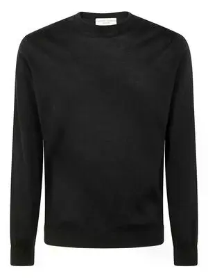 FILIPPO DE LAURENTIIS Cotton Crew Neck Sweater - Black