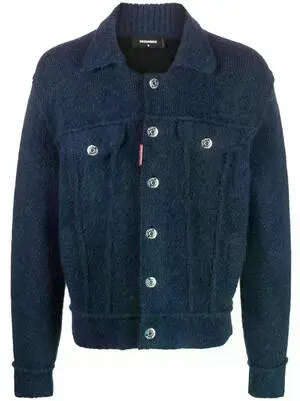 Dsquared2 Button-up Wool-blend Jacket