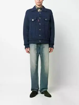 Dsquared2 Button-up Wool-blend Jacket