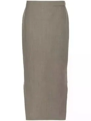 Givenchy High-low Hem Wool Skirt