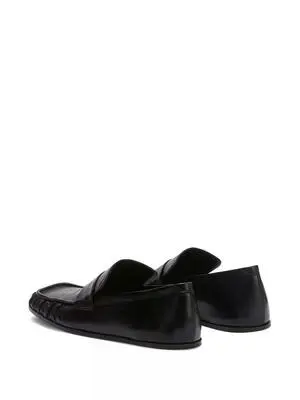 JIL SANDER Leather Loafers - Black