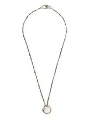 MAISON MARGIELA Numeric Ring Necklace - Silver