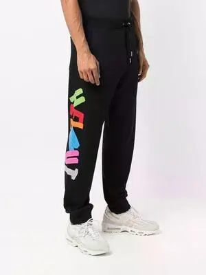 Helmut Lang 3d Logo Track Pants - Black