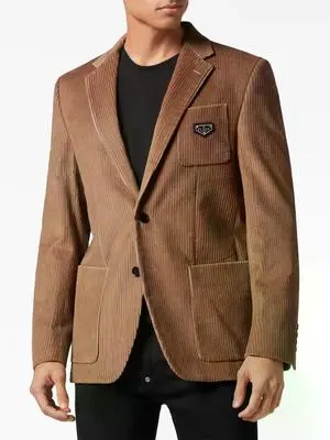 Philipp Plein Single-breasted Corduroy Blazer