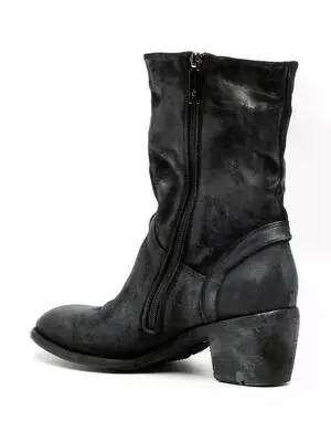MADISON MAISON Laminated Metallic-finish 60mm Ankle Boots