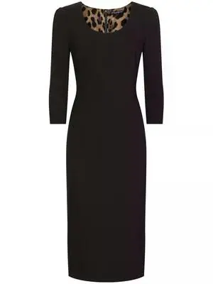 Dolce & Gabbana Midi Wool-blend Dress