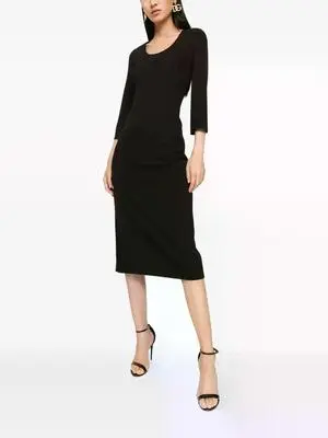 Dolce & Gabbana Midi Wool-blend Dress