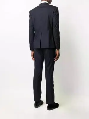 Tagliatore Contrast Panel Slim-fit Suit - Blue