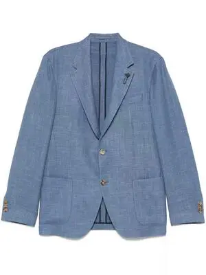 LARDINI Single-breasted Blazer - Blue