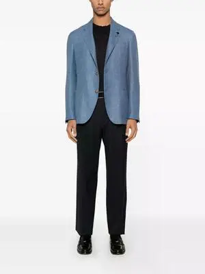 LARDINI Single-breasted Blazer - Blue
